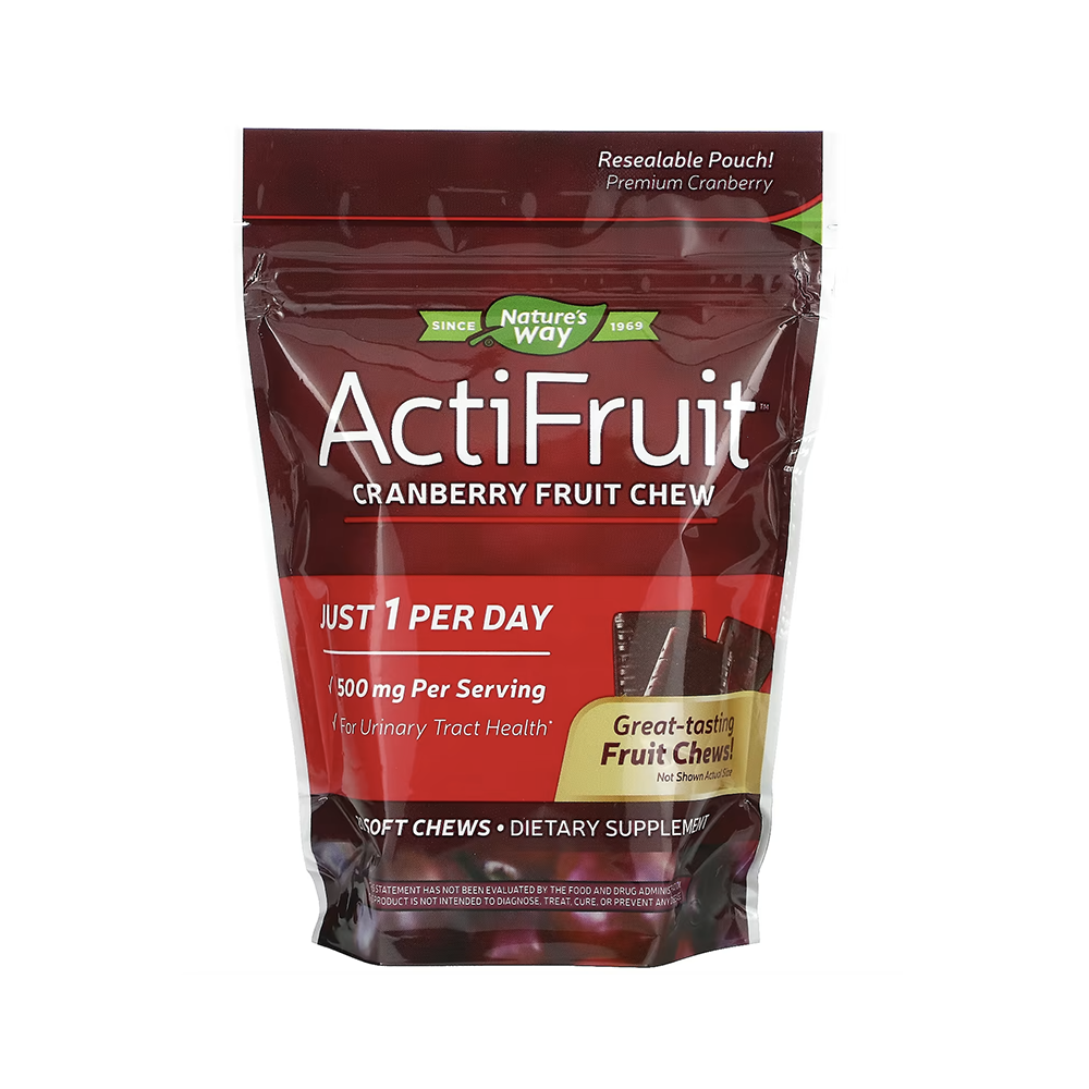 Nature's Way ActiFruit Cranberry Fruit Chew, 500 mg Per Serving, 20 So ...